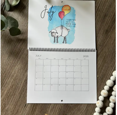 Ink + Splash - 2026 Hanging Calendar – Locally Inspired WI