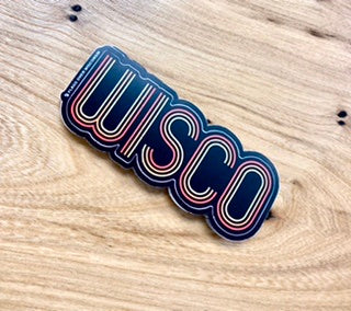 Flags Over Wisconsin - Wisco Disco Sticker – Locally Inspired WI